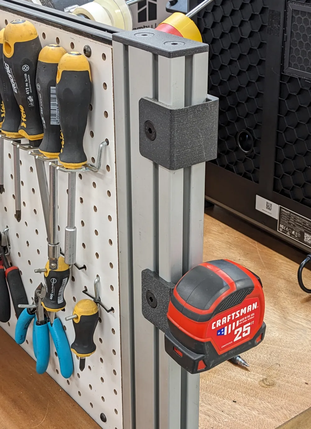 Tape Measure Holder - 40mm Aluminum Extrusions by RobertCowanDIY ...