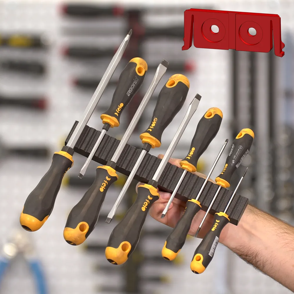 Peggit - 10" Magnetic Screwdriver Holder - Free 3D Print Model - MakerWorld