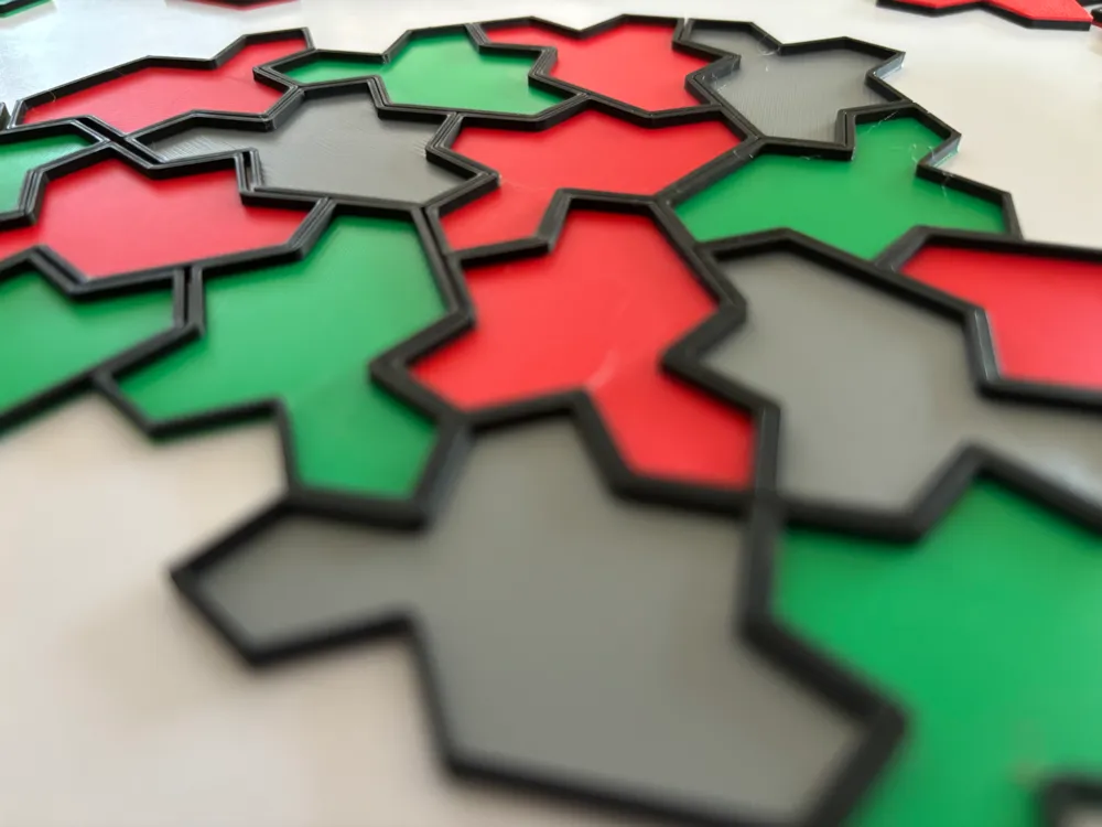 Einstein Aperiodic Tiling tiles (Spectre) by dmopalmer MakerWorld ...