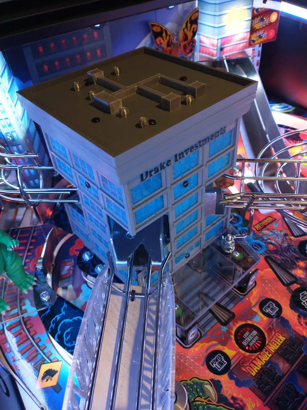 Godzilla Pro Pinball Drake Building Skin by LynnInDenver MakerWorld ...