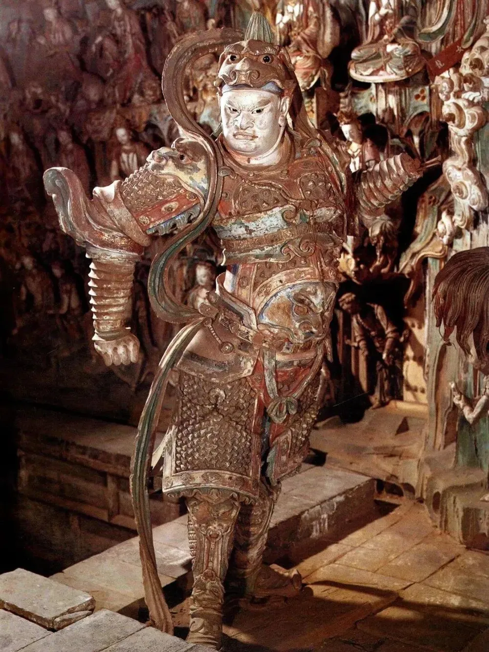 Shuanglin Temple Weituo Statue, Weituo, Black Myth Wukong Scene ...