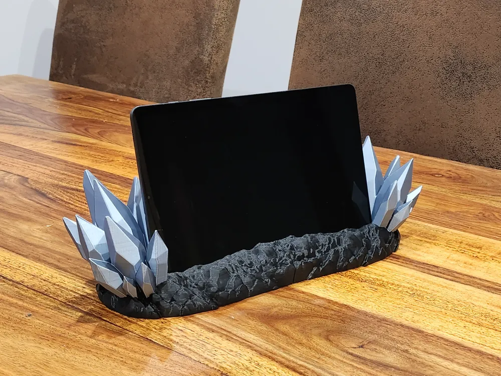 Crystal tablet holder by uni3Dworld - MakerWorld
