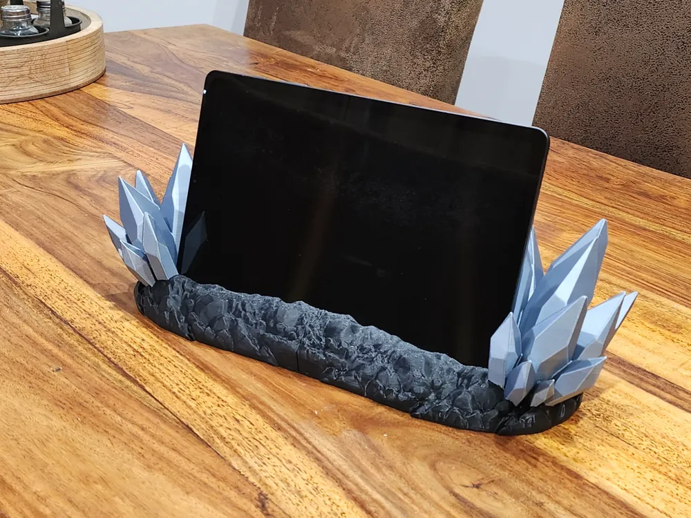 Crystal tablet holder by uni3Dworld - MakerWorld