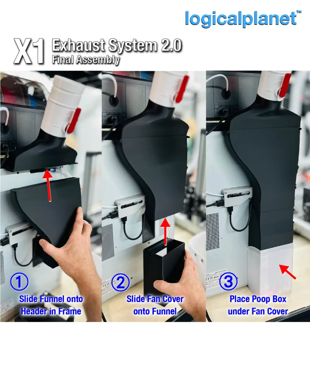 X1 Series Capture & Vent Exhaust System v2 - Free 3D Print Model ...