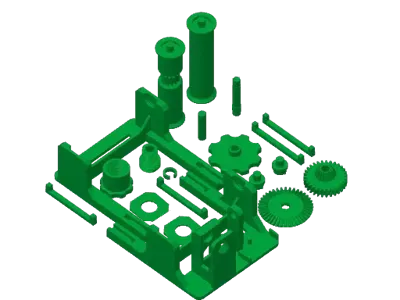 Spool Filament Rewinder 20L (Mini version) Remixed by user_2554831642 ...