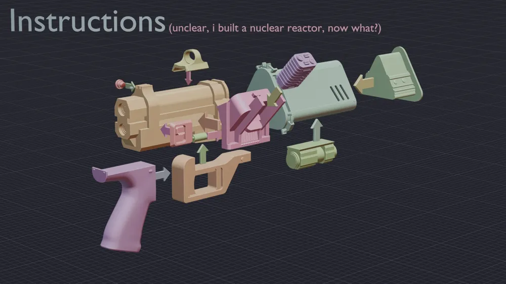 LAS-7 Dagger (From Helldivers 2) by Leonardo Frito MakerWorld: Download ...