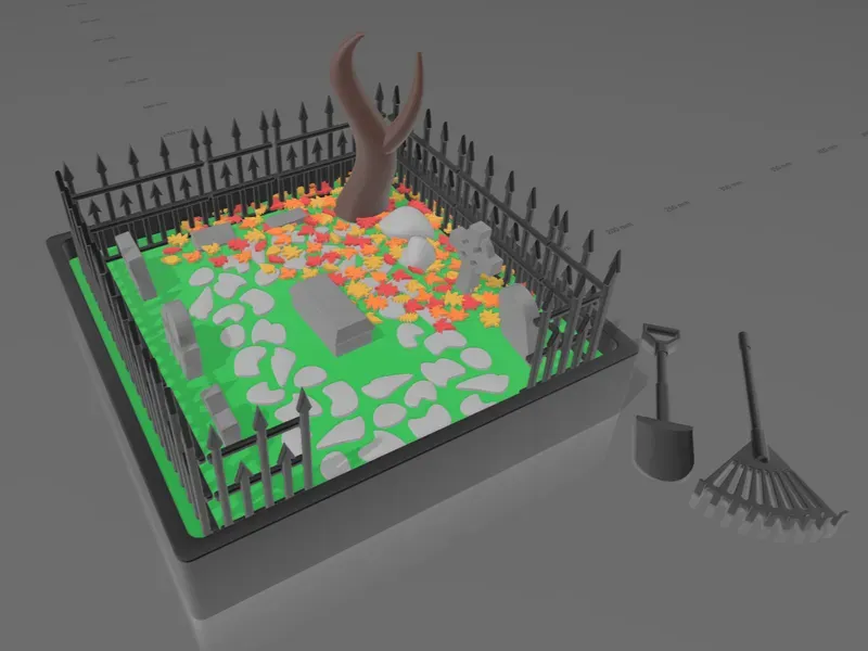"Build-your-own" Graveyard Zen Garden - Free 3D Print Model - MakerWorld