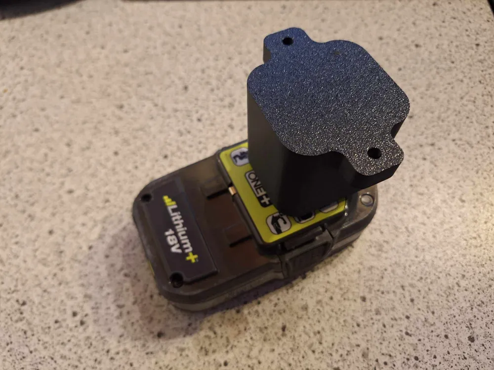 Ryobi wall battery holder by Greeeat MakerWorld: Download Free 3D Models