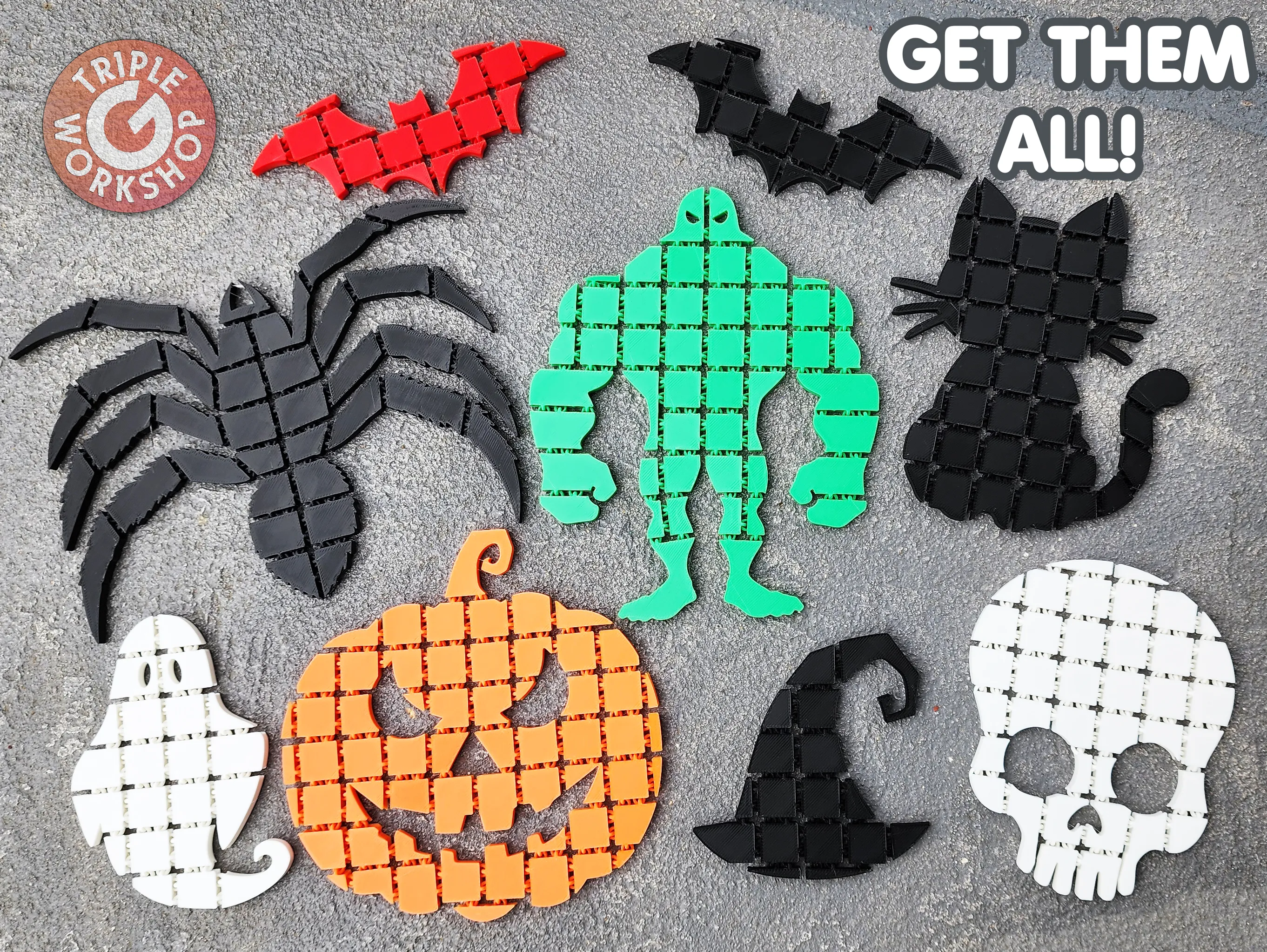 Ghost - Flexible Halloween Fabrics by Triple G Workshop - MakerWorld