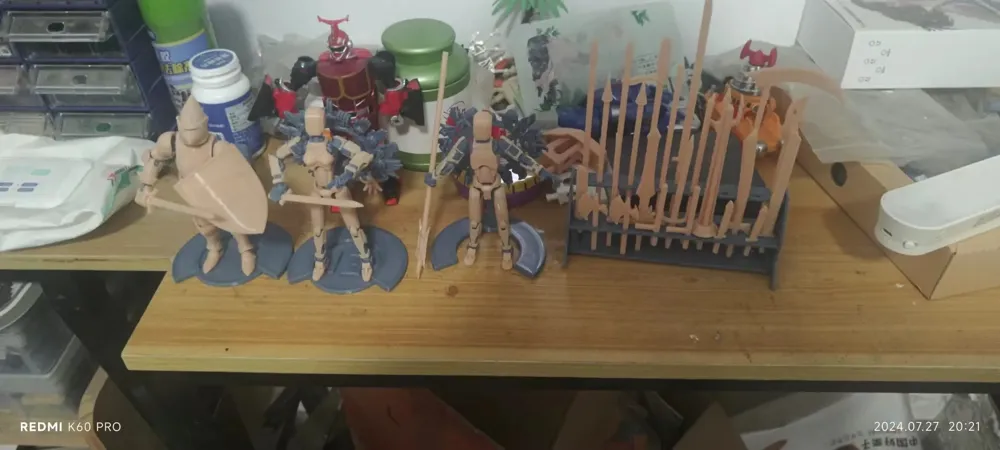 DUMMY 13 miniature weapons and storage rack by 3D Printed Chef - MakerWorld