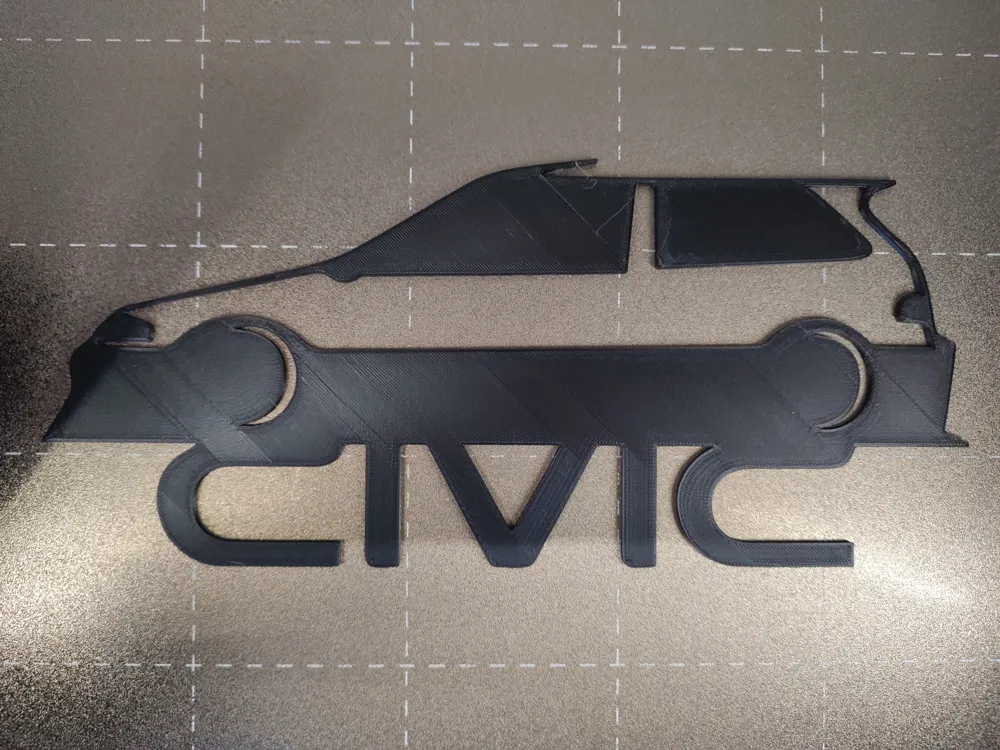 Honda Civic Wall Art by immanuelbandy - MakerWorld