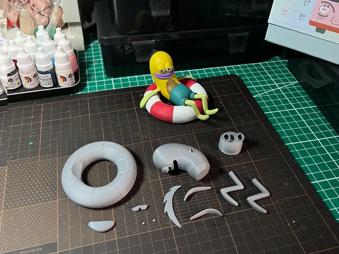 Spongebob Bikini Bottom Lazy Fish Assembly Model - Free 3D Print Model ...