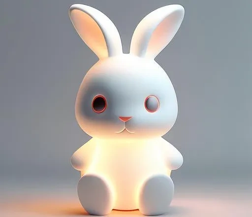 Cute Rabbit Lamp by user_866231574 - MakerWorld