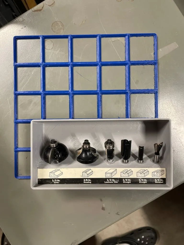 Gridfinity Router Bit Organizer by MyWay2BuildMakerWorld: Download Free 3D Models