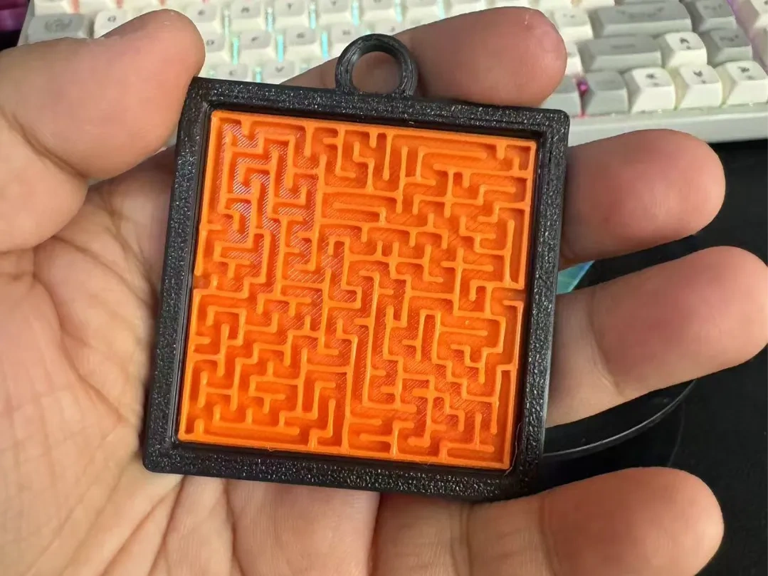 5CM Maze Base Keychain by Himy - MakerWorld