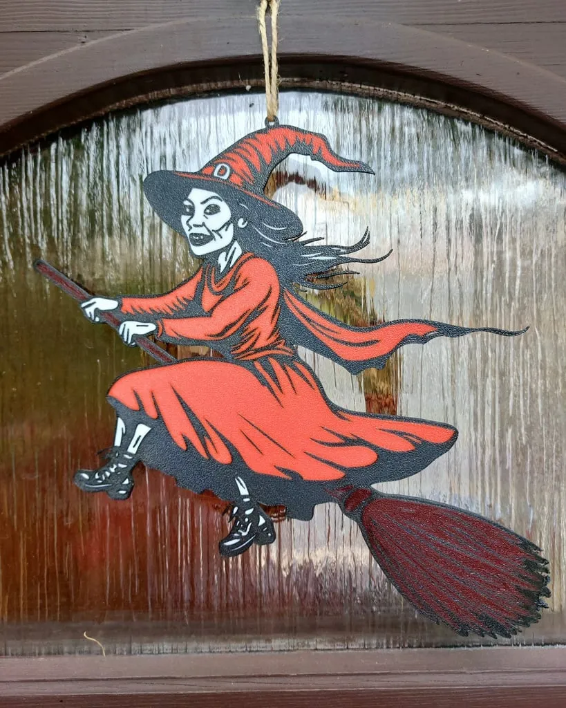 Halloween scary Witch window decoration by Kutnohormac - MakerWorld