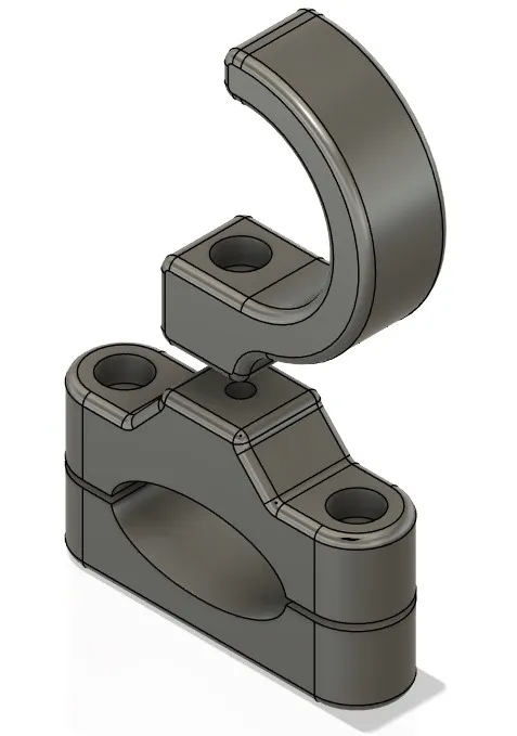 Pushchair clamp with rotating lockable hook by filamentfriend - MakerWorld