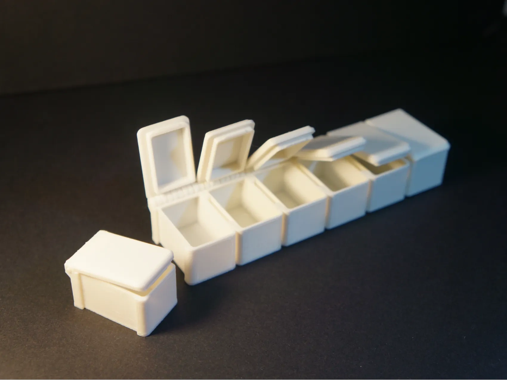 Modular Storage Box, Mini Pill Box, One-piece Storage Box, Accessory ...
