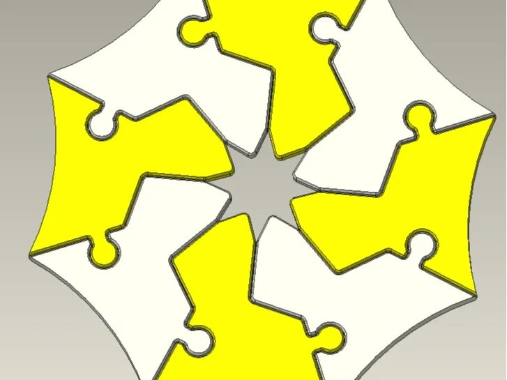 Polygon Puzzle - Series 3-D - Octagon - Puzzle - Interchangeable with ...