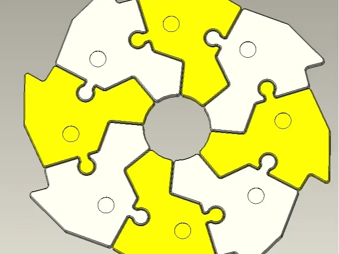 Polygon puzzle - Series 3 - B - Octagon - Educational - Interchangeable ...