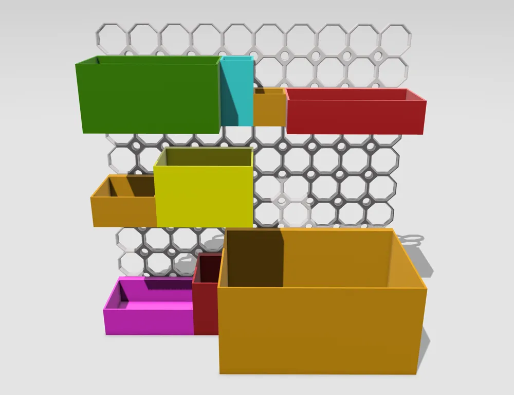 Multiboard bin system Remixed by David D MakerWorld: Download Free 3D Models