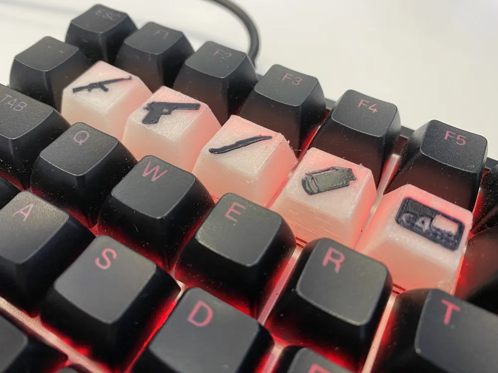 Counter Strike Keyboard Keycaps - MMU - Free 3D Print Model - MakerWorld