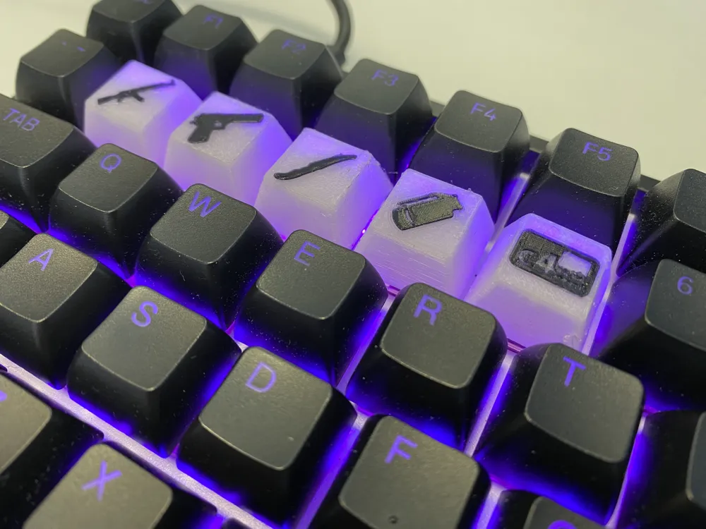 Counter Strike Keyboard Keycaps - MMU by BTR3D. MakerWorld: Download ...