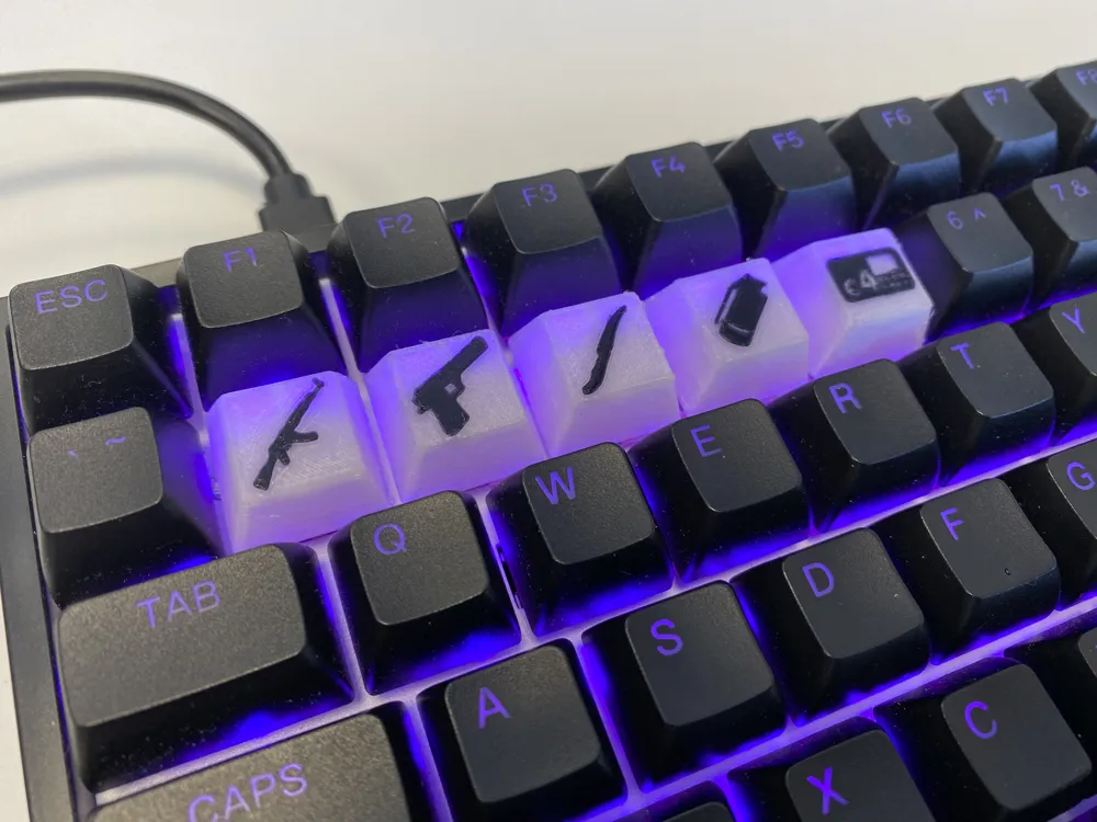 Counter Strike Keyboard Keycaps - MMU by BTR3D. MakerWorld: Download ...