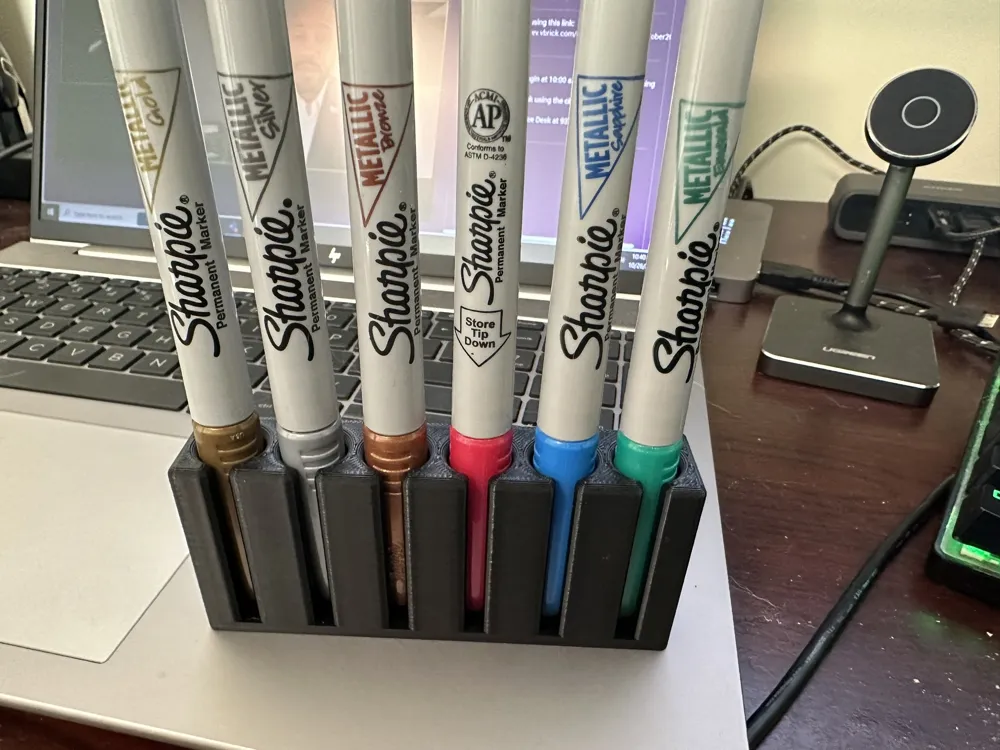 Sharpie Holder (cap down or up) by Bill Fellner - MakerWorld