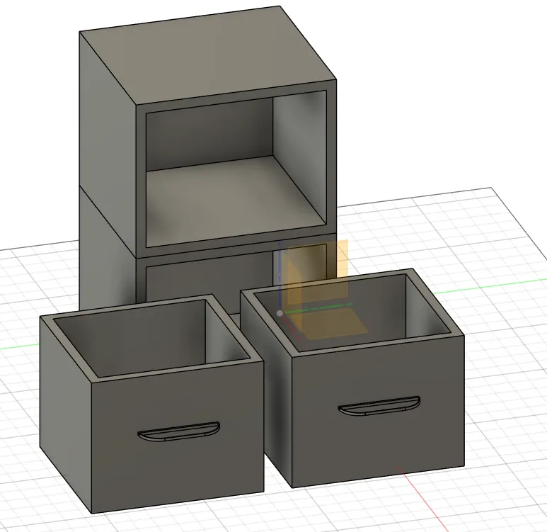 Small Desktop Filing Cabinet by Pidgeon Prints - MakerWorld