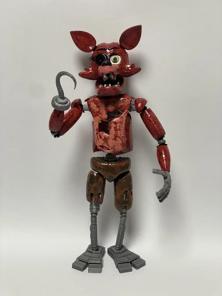 Foxy - FNAF posable figure - Free 3D Print Model - MakerWorld