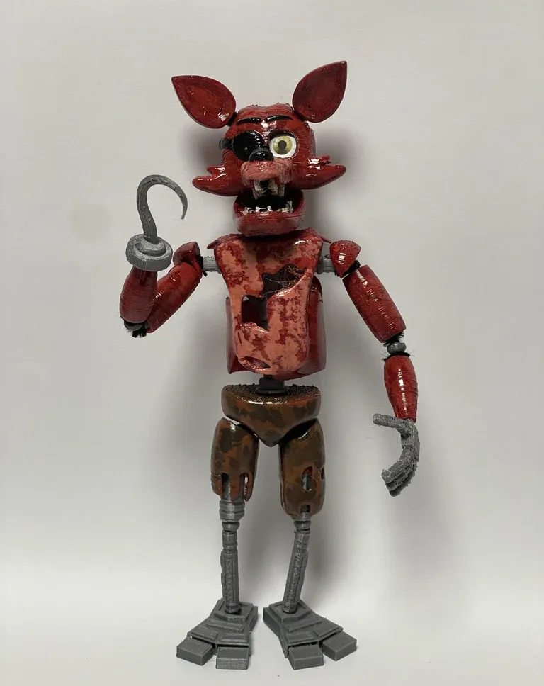 Foxy - FNAF posable figure Remixed by Oliver MakerWorld: Download Free ...