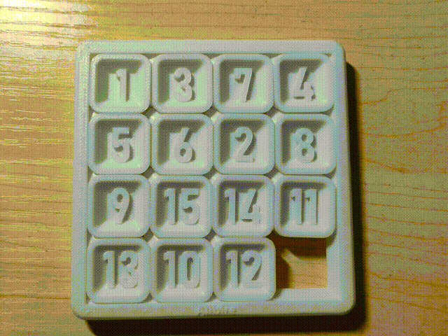 Number Sliding Puzzle - Brain Teaser Toy 4×4 Number Solving by Aliblre ...