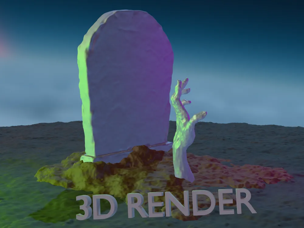 Escaping Zombie Gravestone by Leonardo Frito - MakerWorld