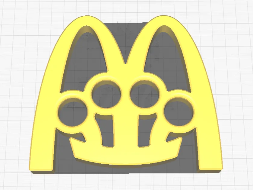 McKnuckle Duster/McDonald's Brass Knuckles by Arthur 3D - MakerWorld