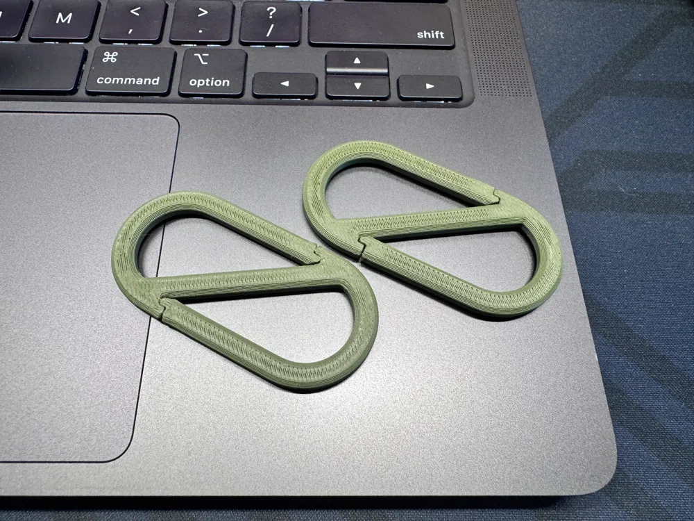 Another Simple Carabiner - 60x30mm - Quick Print by ...