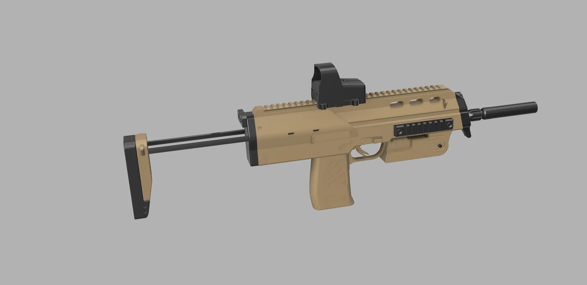 H&K mp7 Submachine Gun Toy德国mp7冲锋枪玩具模型 - 免费 3D 打印模型 - MakerWorld