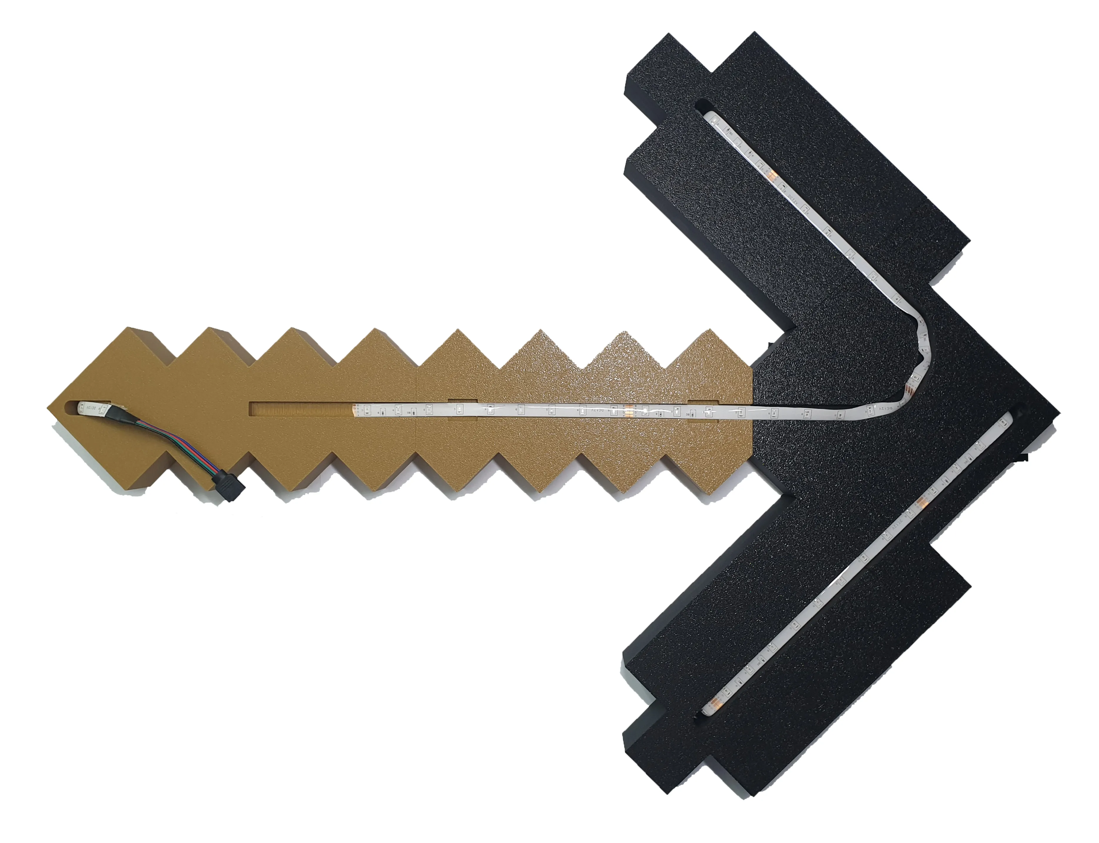 Minecraft Pickaxe wall Lamp - Free 3D Print Model - MakerWorld