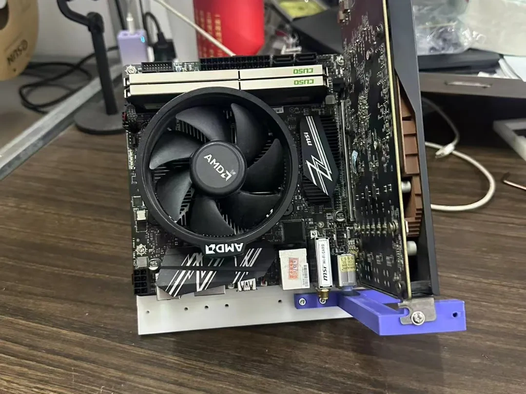 ITX Open Platform Rack at 45-degree Angle by 不锈钢加工 ktv模块 - MakerWorld