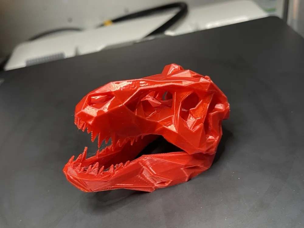 Low poly T-Rex skull Remixed by pathfinder_133 - MakerWorld