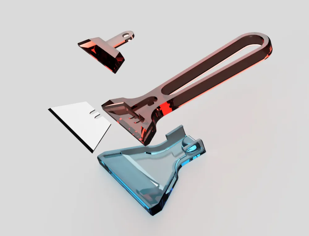 Utility Blade Scraper Remixed by BTR3D. - MakerWorld