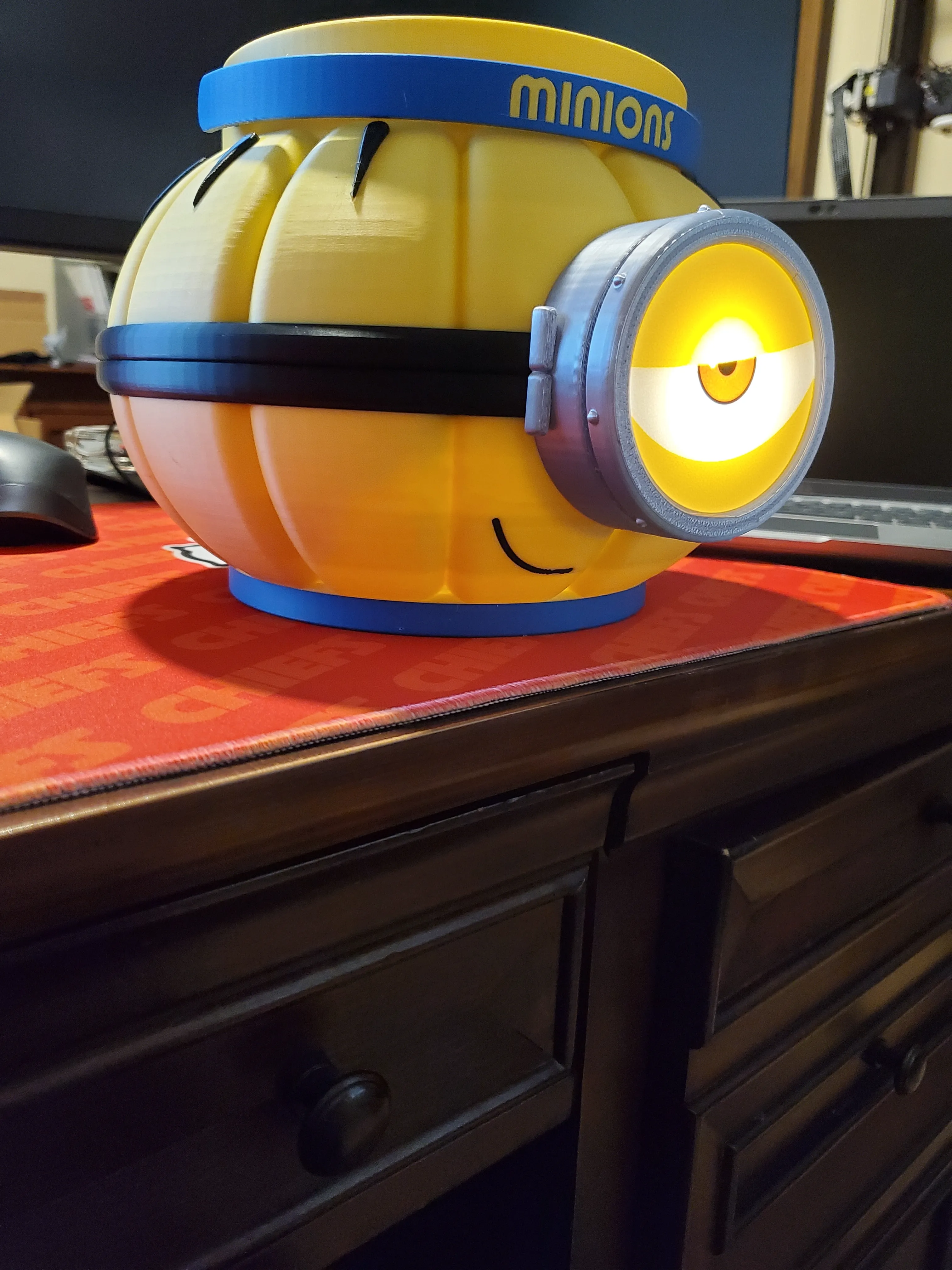 Light Up Minion Candy Bucket by Jerry Bower MakerWorld: Download Free ...
