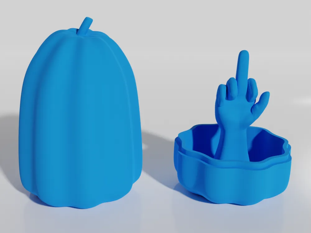 Middle Finger Pumpkin by LoveDuck - MakerWorld