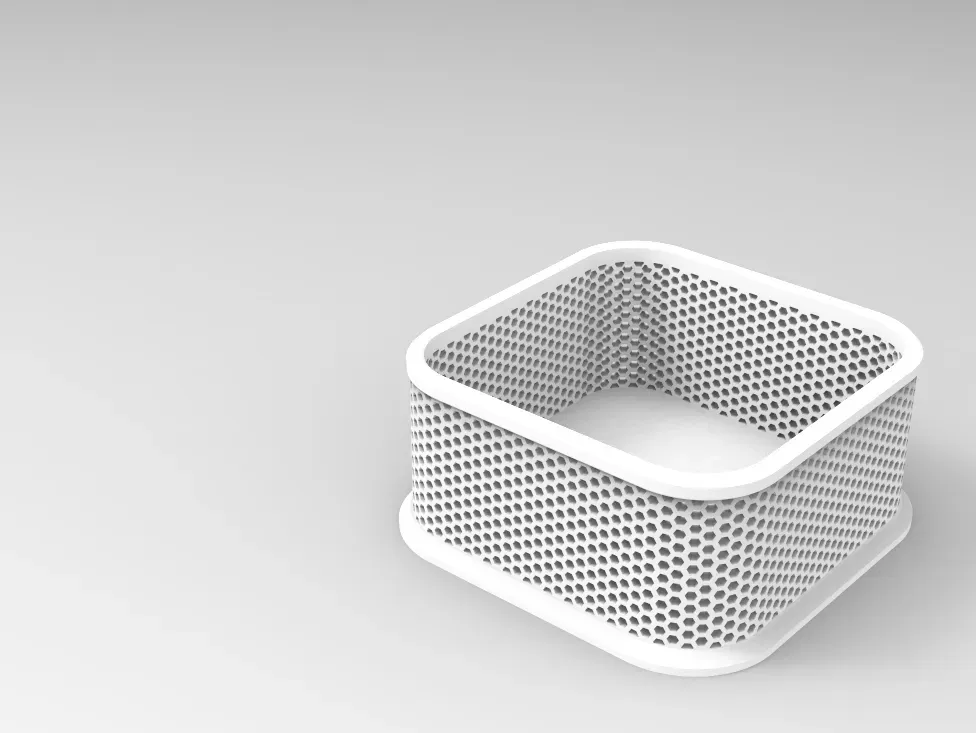 Honeycomb Perforated Desktop Storage Box/Desktop Trash Can by Da Vinci ...
