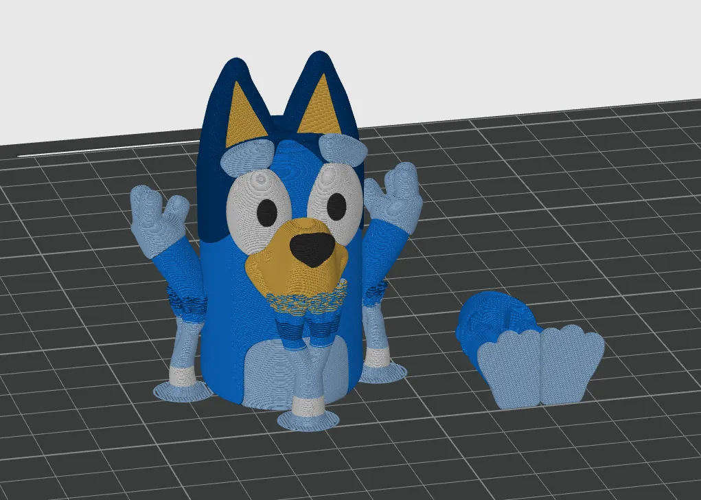 Bluey Articulated Puppet by Kza3D MakerWorld: Download Free 3D Models