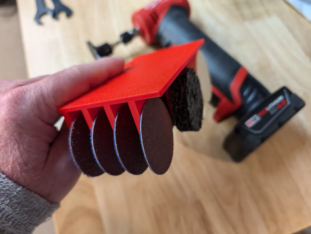 Locking sanding disc holder rack 2 inch Mibro by Big Molz - MakerWorld