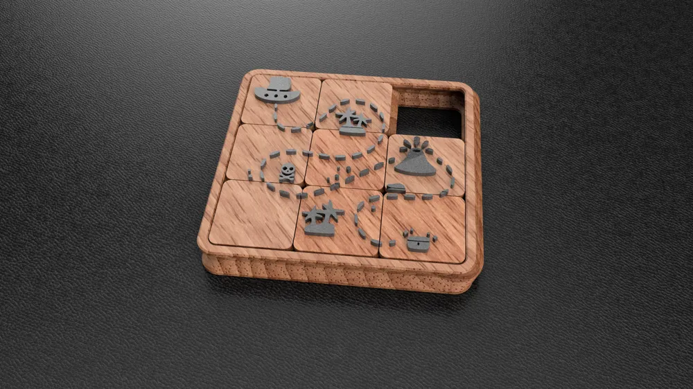 Map Sliding Puzzle by Nikolas Babetas - MakerWorld