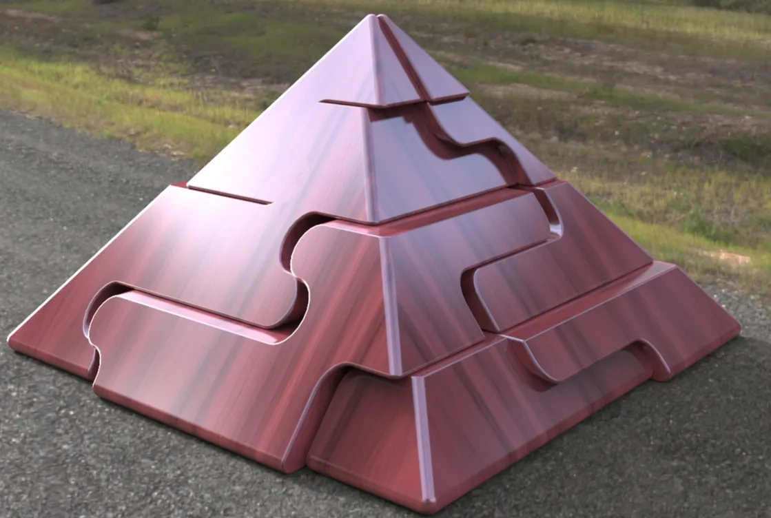 Optimized Interlocking Pyramid by user_2073786570 - MakerWorld