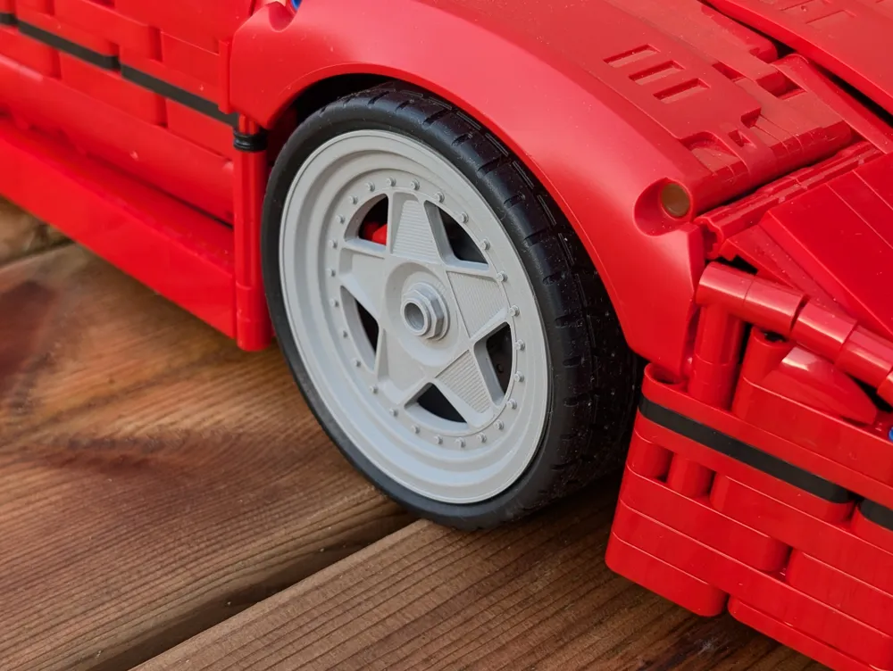 Technic brick Ferrari F40 wheel (Sp3 or 1/8 size) - Free 3D Print Model ...