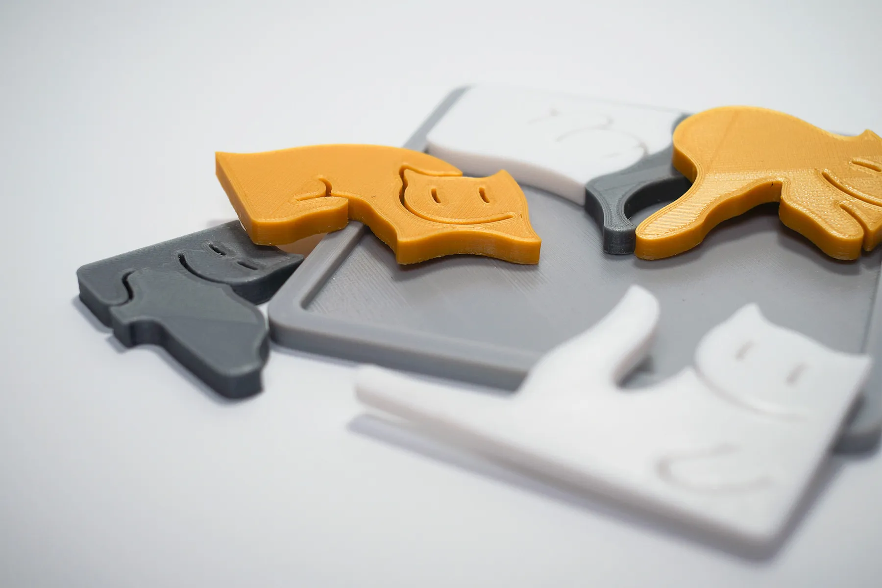 Crowded Cats Puzzle 01 - Free 3D Print Model - MakerWorld